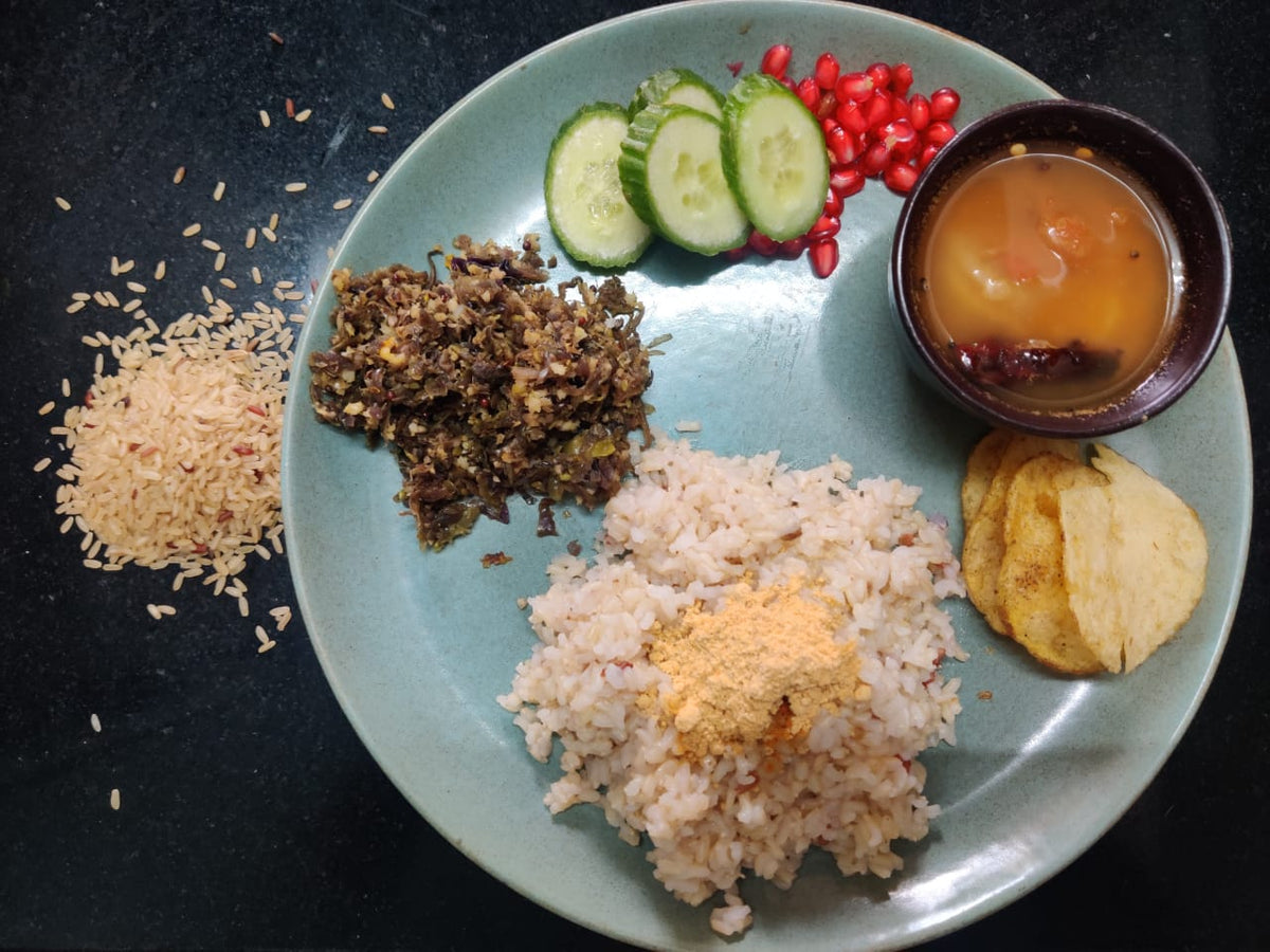 The brown rice that is golden! Thuyamalli unpolished rice or kai kutha