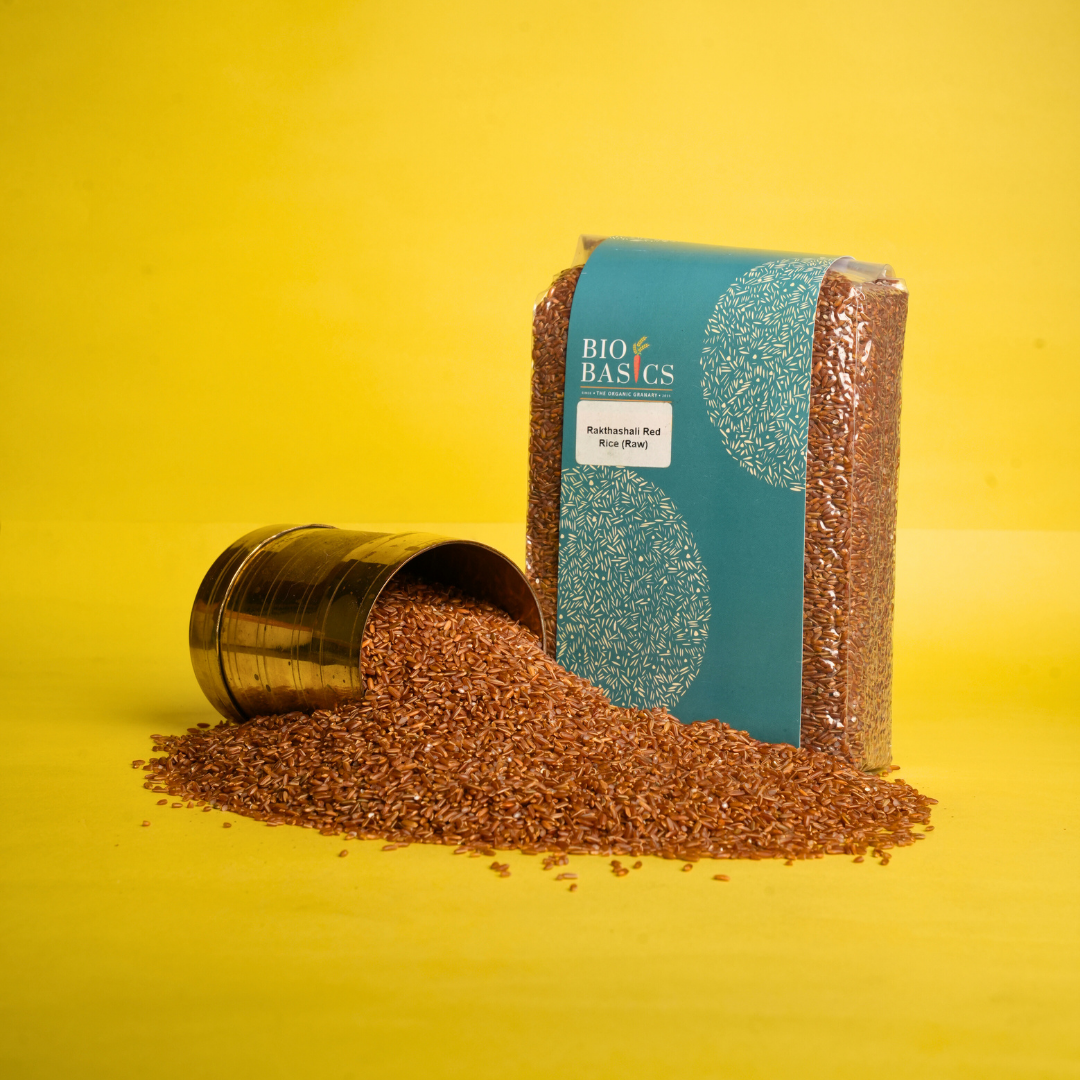 Rakthashali Red Rice Raw 500g, 1kg, 2kg - Bio Basics Organic Online Store